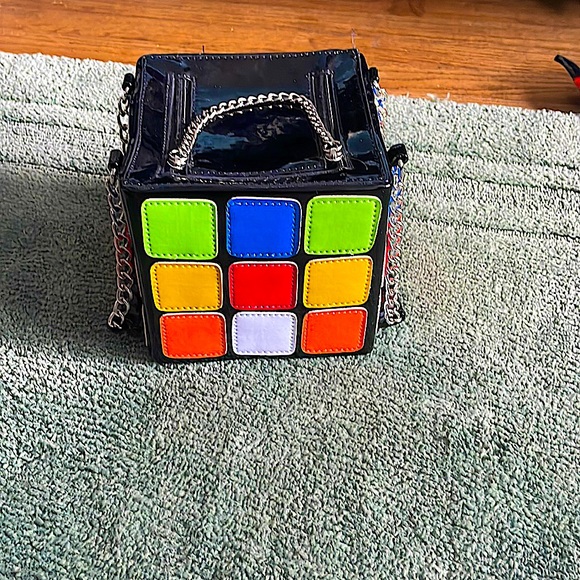 Bags | A Vibrant Rubiks Cube Inspired Mini Purse | Poshmark